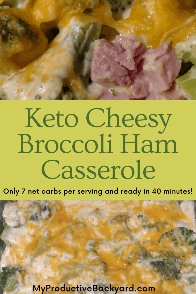Keto Cheesy Broccoli Ham Casserole My Productive Backyard