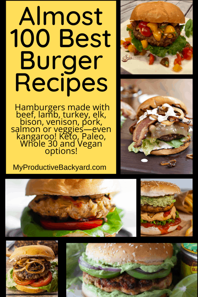 Over 100 Best Burger Recipes - My Productive Backyard