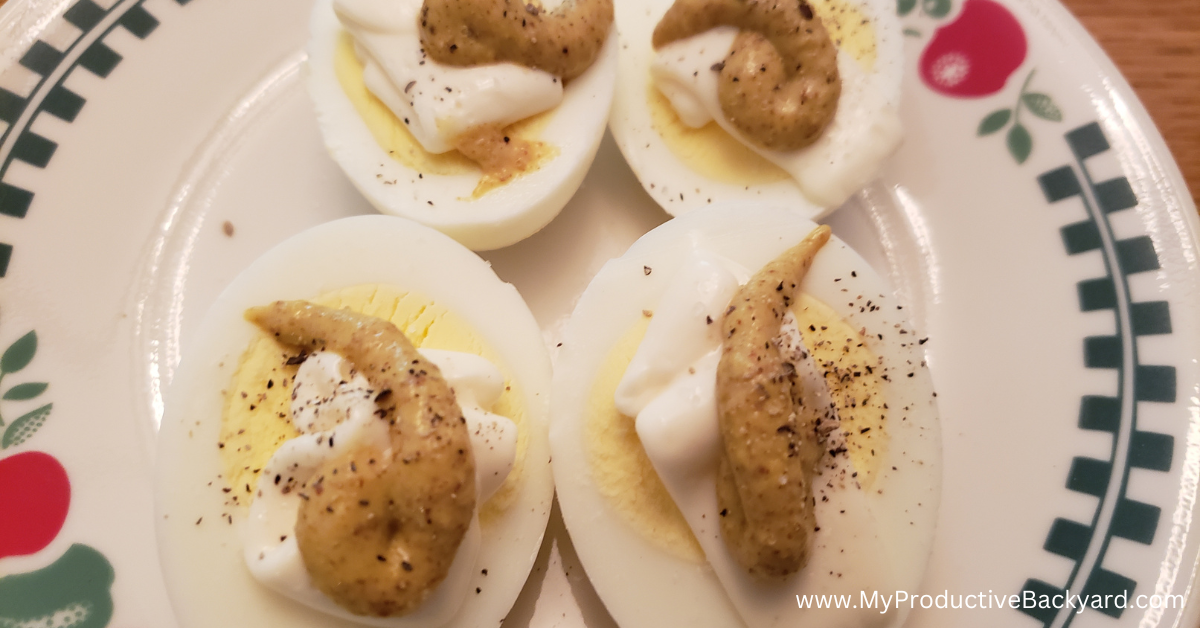Lazy Deviled Eggs - My Productive Backyard
