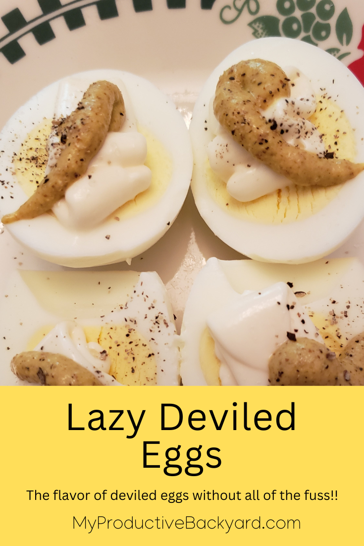 Lazy Deviled Eggs - My Productive Backyard