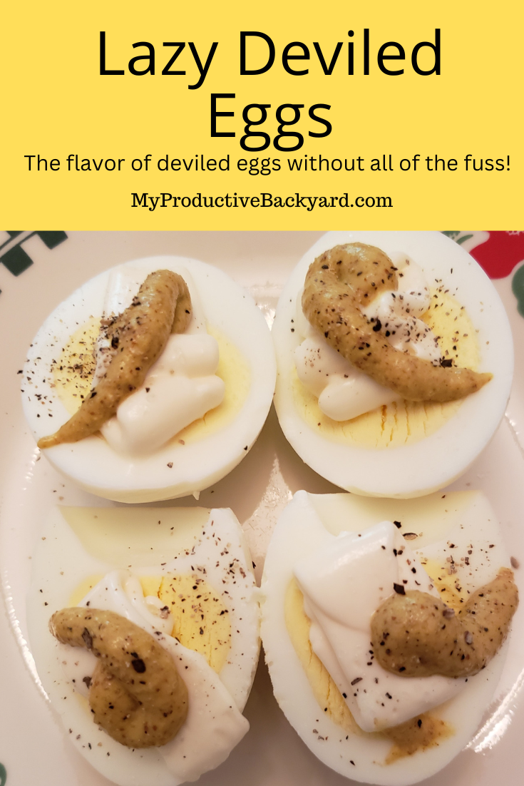 Lazy Deviled Eggs - My Productive Backyard